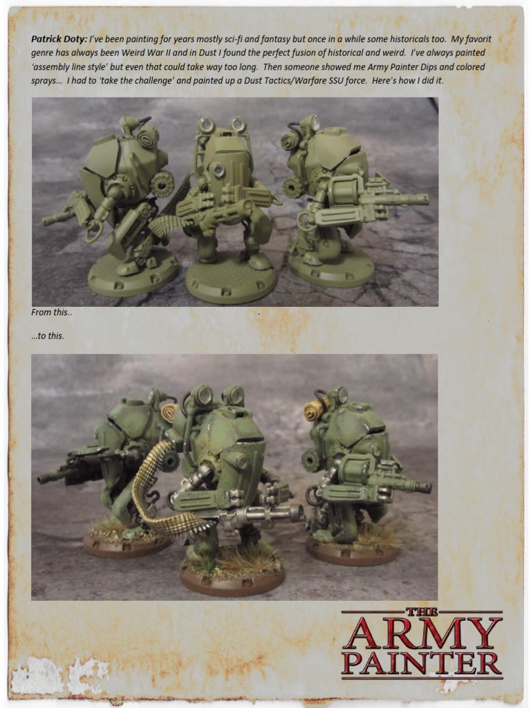 Dust Tactics Tutorial | PDF | Paint | Adhesive