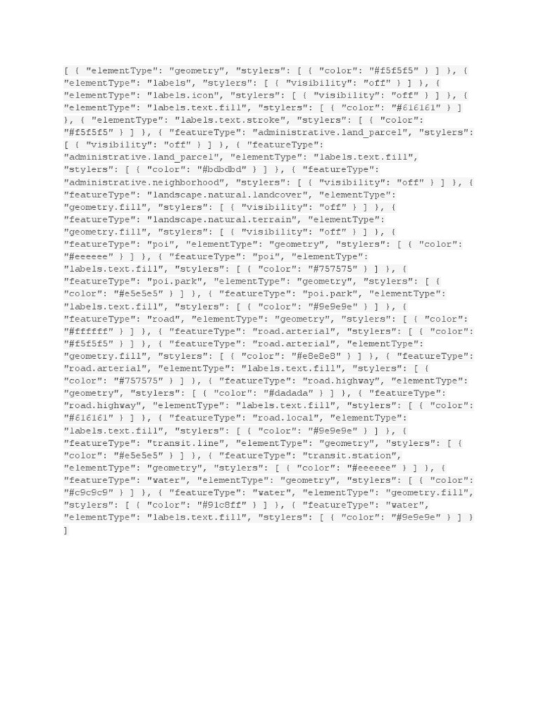 Map Style Google Maps Pdf