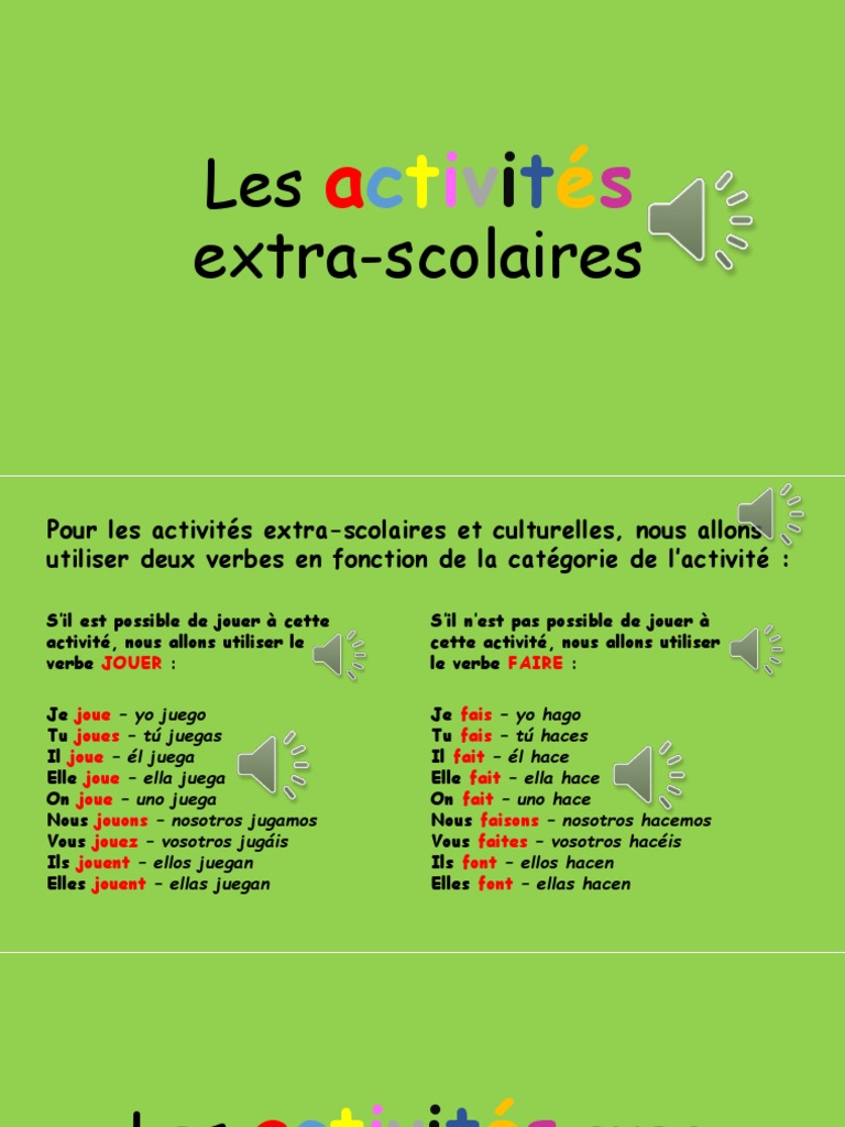 Les Activités Extra-Scolaires | PDF | Technologie musicale | Instruments de musique