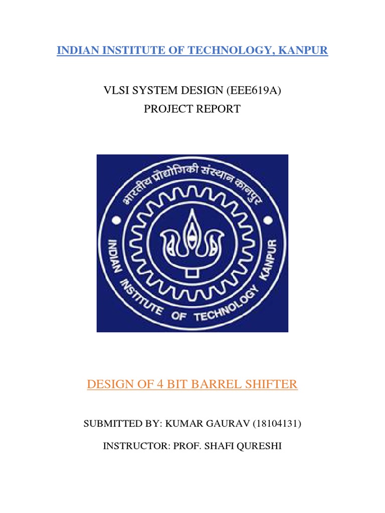 Design of 4 Bit Barrel Shifter PDF | PDF | Logic Gate | Electronic Circuits