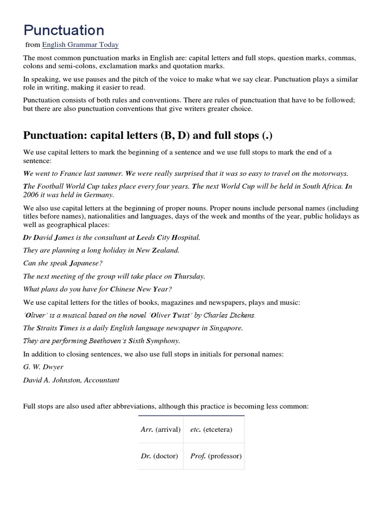 Punctuation | PDF | Punctuation | Comma