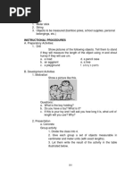 Detailed Lesson Plan in Math 2 - Sample | PDF | Rectangle | Area