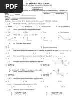 Grade 11 Pre-Calculus Sample Exam | PDF | Ellipse | Algebraic Geometry