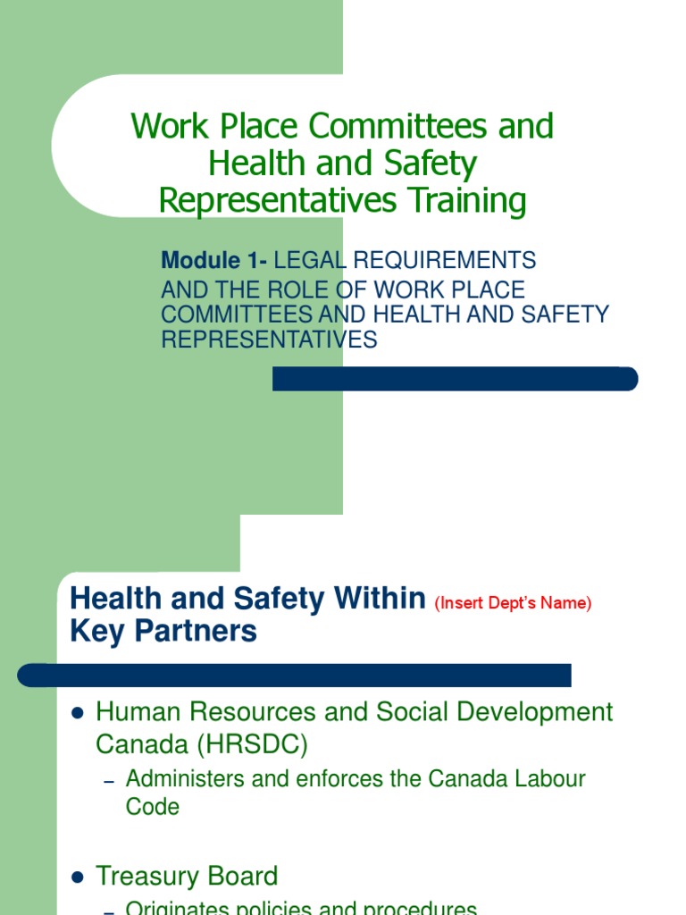 Training Package - Powerpoint - Module 1-Roles & Resp | PDF | Committee ...