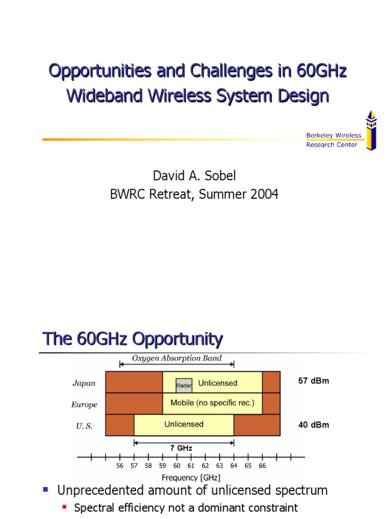 60GHz Wireless Design Insights | PDF | Modulation | Antenna (Radio)