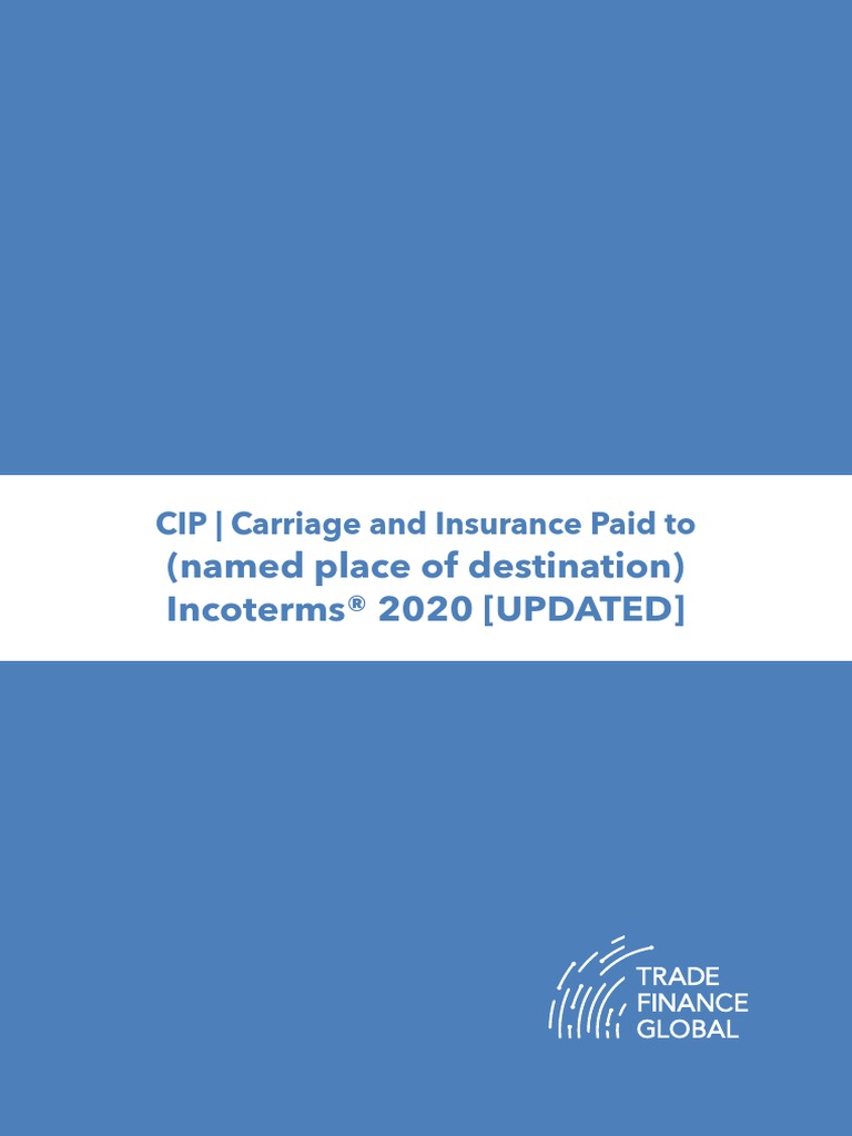 Carriage and Insurance Paid To CIP | PDF | Bill Of Lading | Supply ...