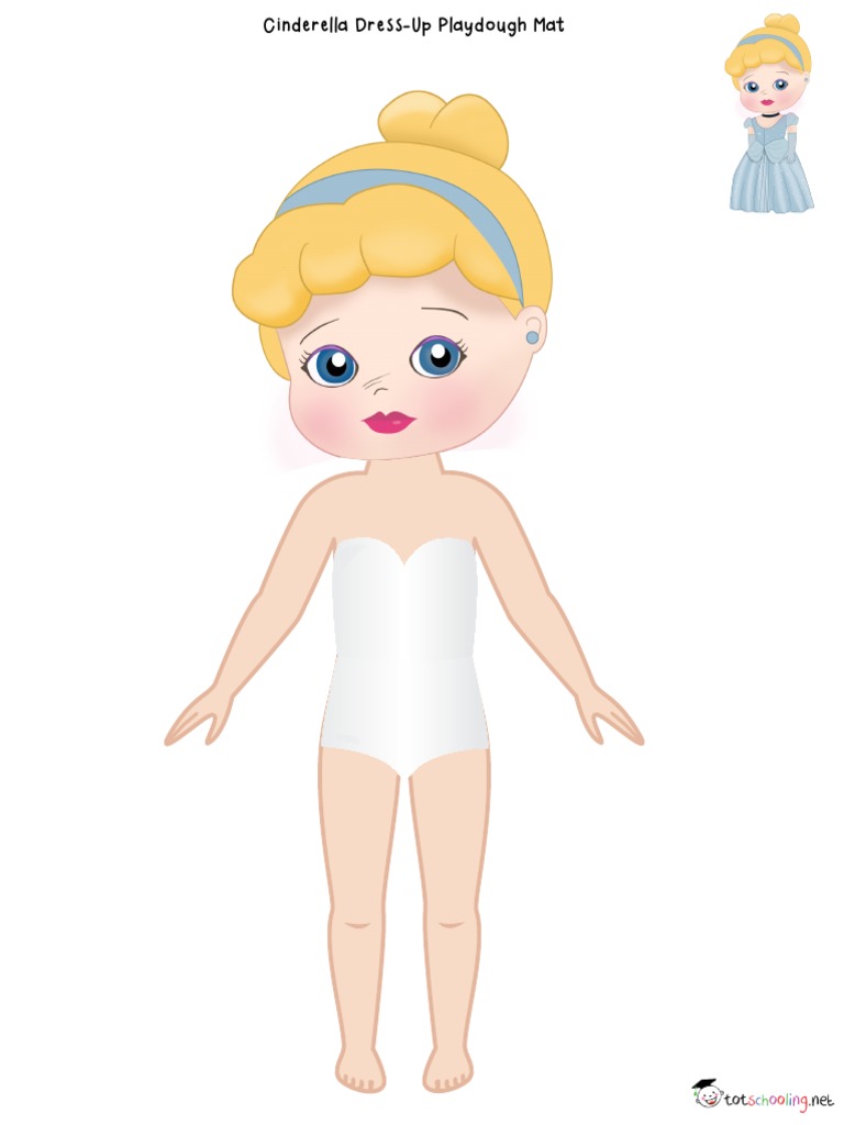 Disney Princess Dress-Up Playdough Mats | PDF