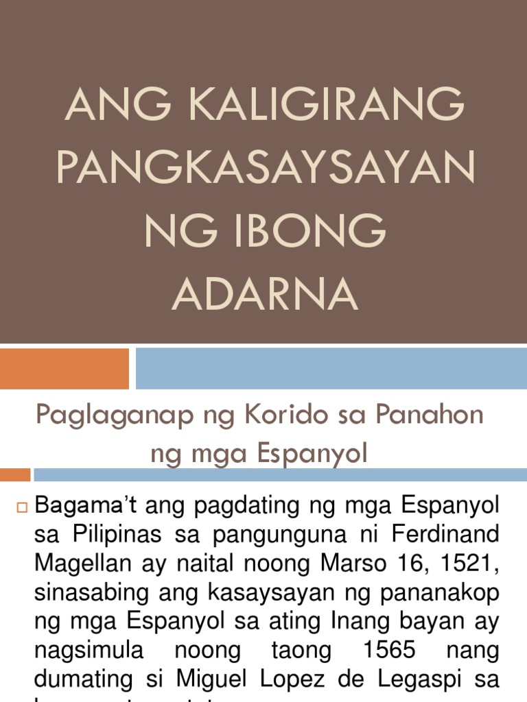 Ang Kaligirang Pangkasaysayan NG Ibong Adarna | PDF
