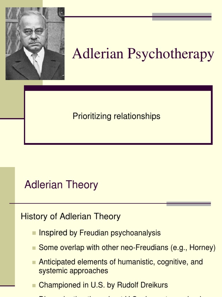 Adler | PDF | Psychotherapy | Applied Psychology