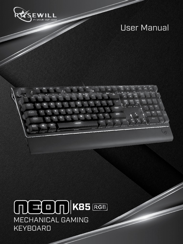 NEON - K85 - RGB - Mechanical - Gaming - Keyboard Manual | PDF ...