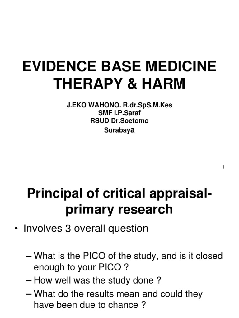 PICO TX-punya Bapaknya | PDF | Randomized Controlled Trial | Confidence ...