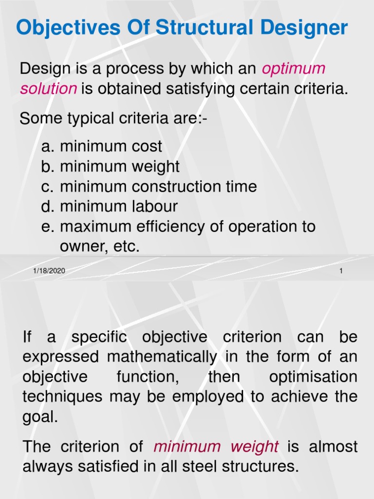 03 - Structural Design Procedure | PDF | Mathematical Optimization ...