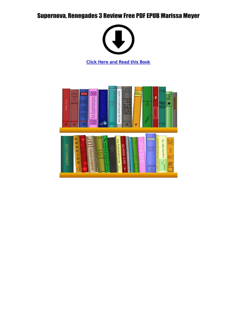 Supernova Renegades 3 Review Free PDF EPUB Marissa Meyer | PDF | Amazon ...