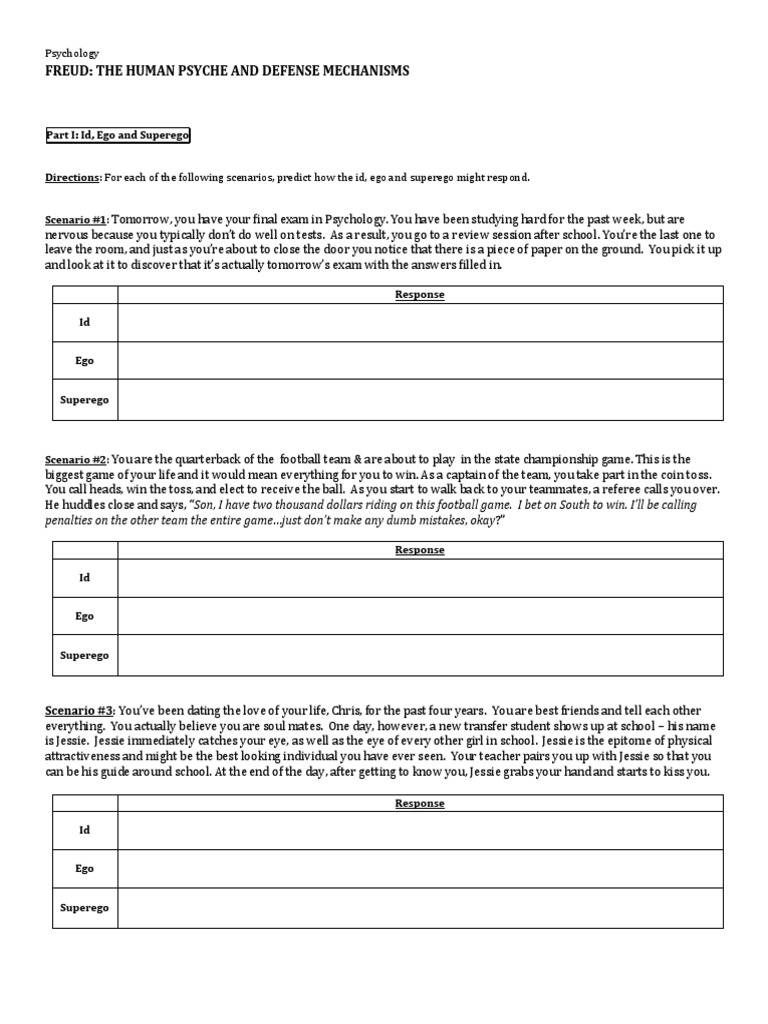 Assignment Defense Mechanisms | PDF | Defence Mechanisms | Id
