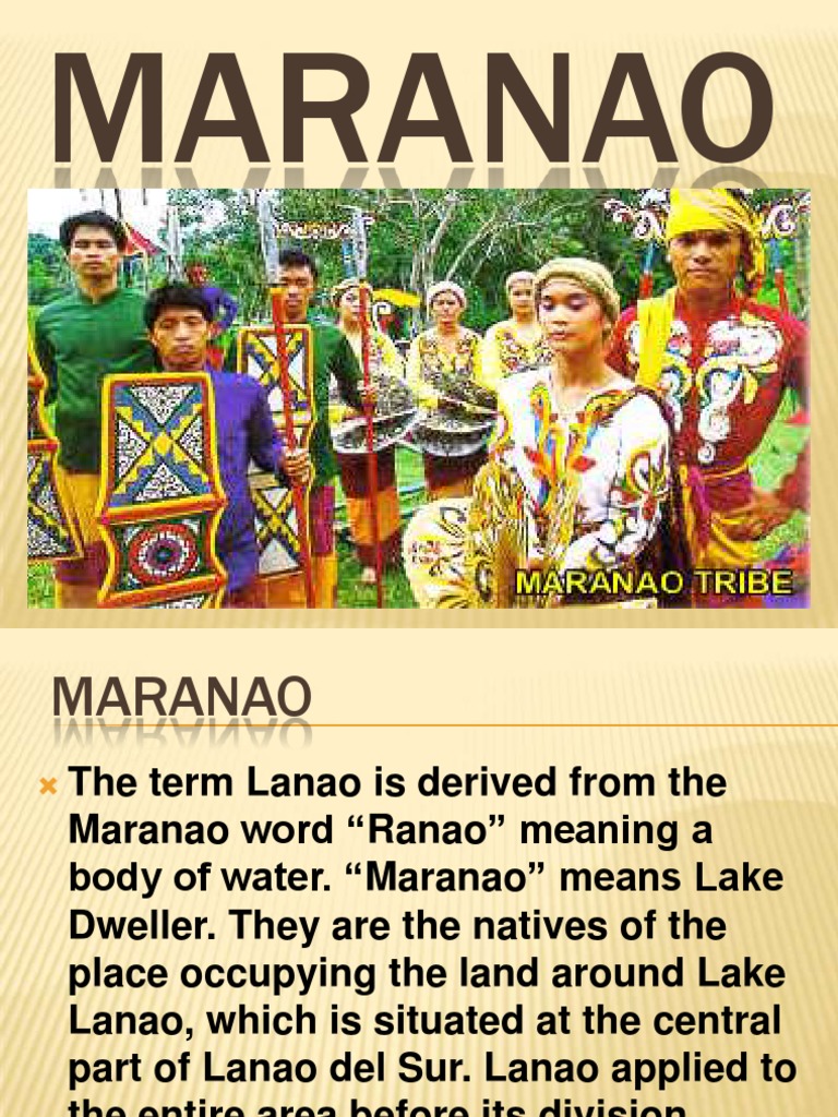 Maranao: Culture, History, and Language | PDF | Southeast Asia | Ethnic ...