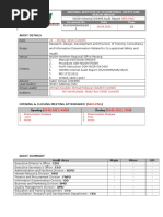 Sample OFI Report Form | PDF | Audit | Internal Audit