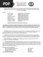 BARANGAY RESOLUTION Reprogramming | PDF | Government