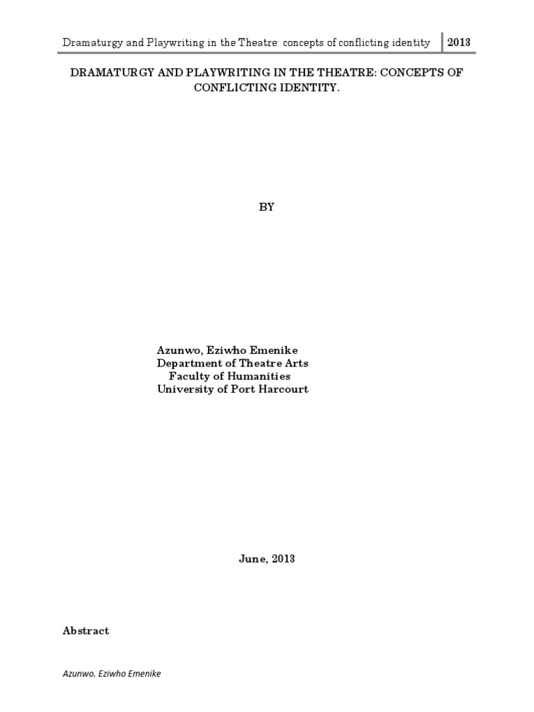 Dramaturgy and Playwriting in The Theatr | PDF | Playwright | Theatre