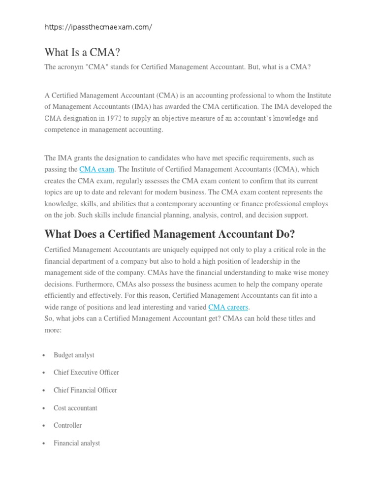 CMA Notes and Reviewer | PDF | Management Accounting | Accounting