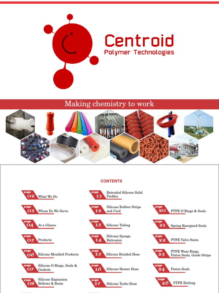 Complete Solution in Silicone Rubber, Butyl Tapes and PTFE From Centroid Polymer | PDF ...