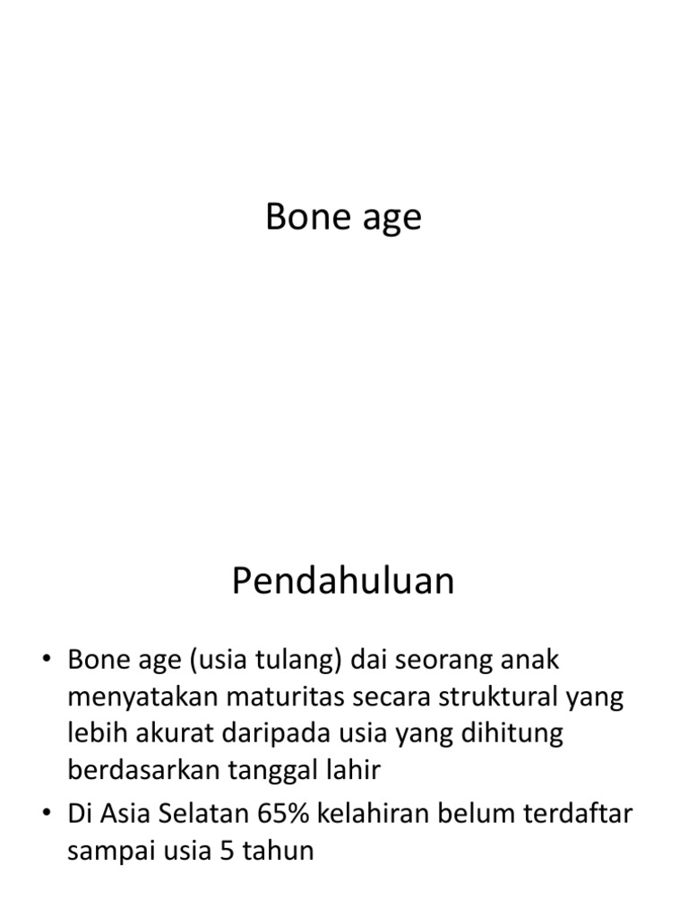 Bone Age | PDF