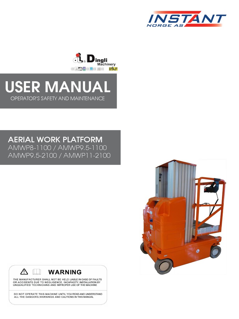 AMWP-1100 AMWP-2100 User Manual | PDF | Elevator | Switch