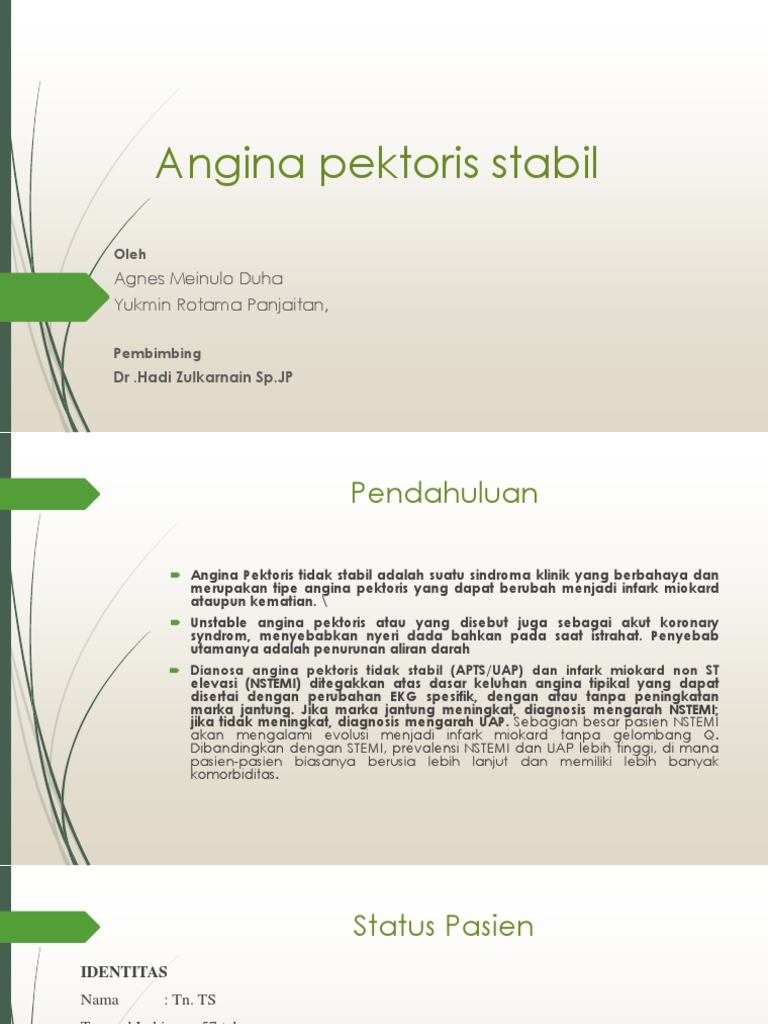 Angina Pektoris: Stabil vs Tidak Stabil | PDF