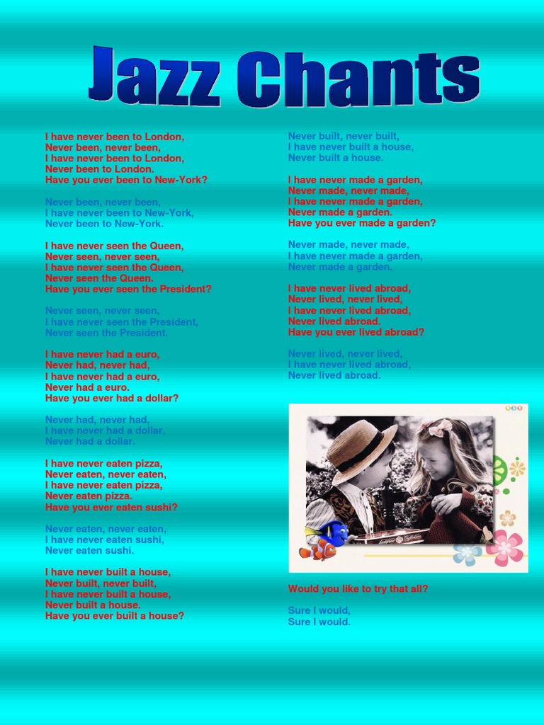 Jazz Chants Grammar Drills - 42474 | PDF