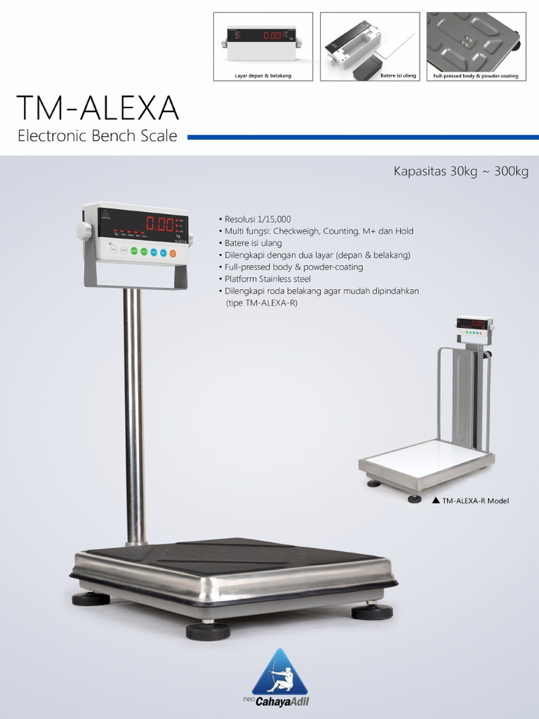 Brosur Timbangan Duduk Merek TM Alexa PDF | PDF