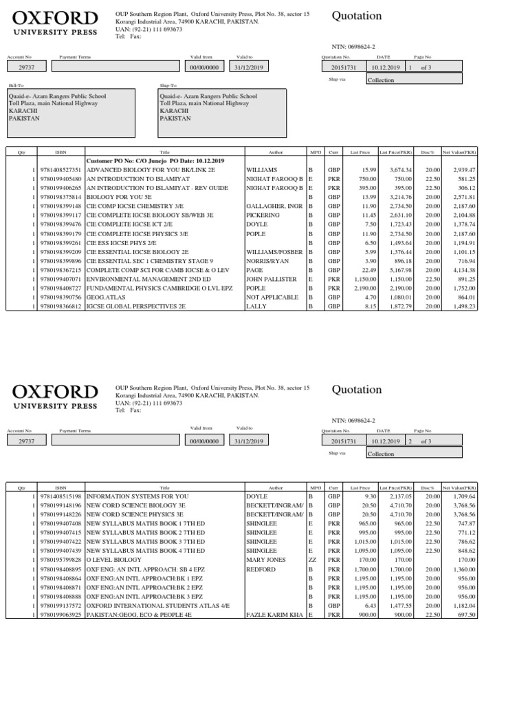 Oxford University Press Book Quotation | PDF | Nature | Business