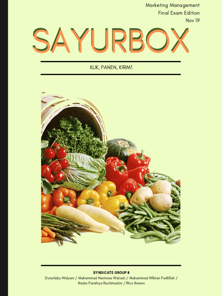 Sayurbox Storyboard SG 8 Final | PDF | Mobile App | Marketing