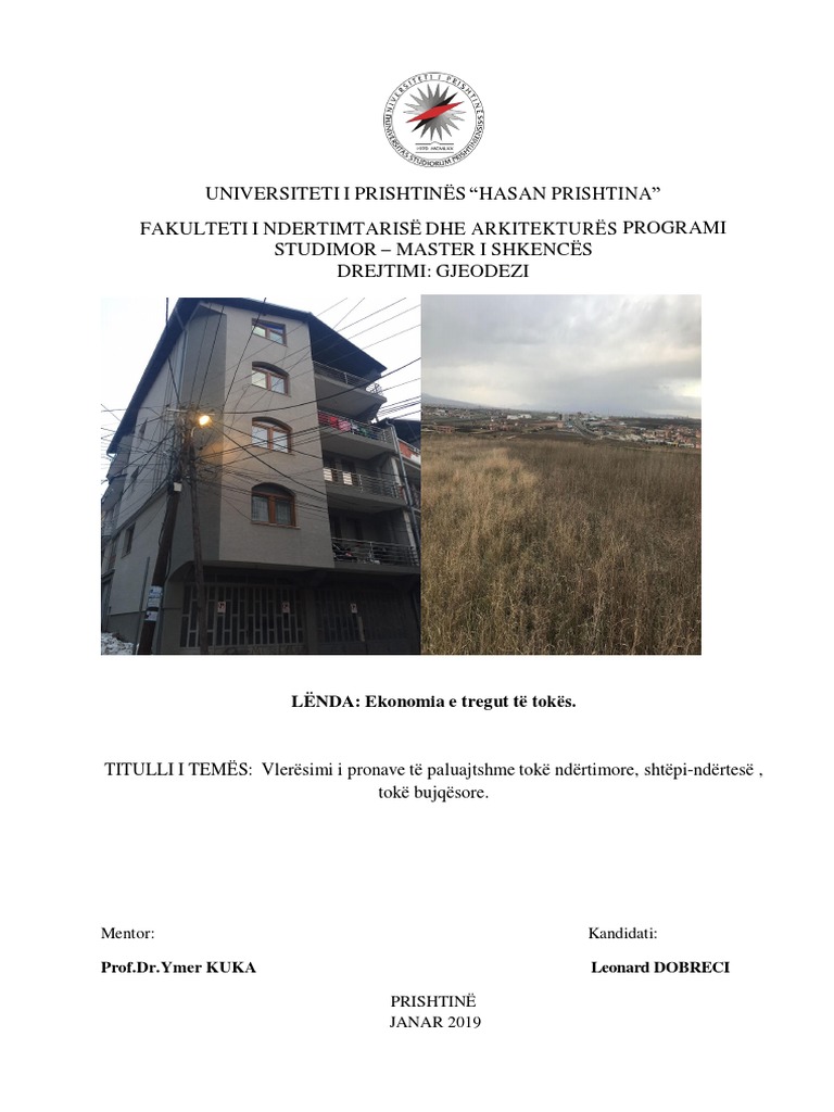 Ekonomia-e-Tregut-te-tokës-Leonard Dobreci PDF | PDF