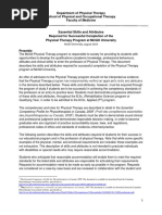 Capte PT Standards Required Elements | PDF | Physical Therapy | Curriculum
