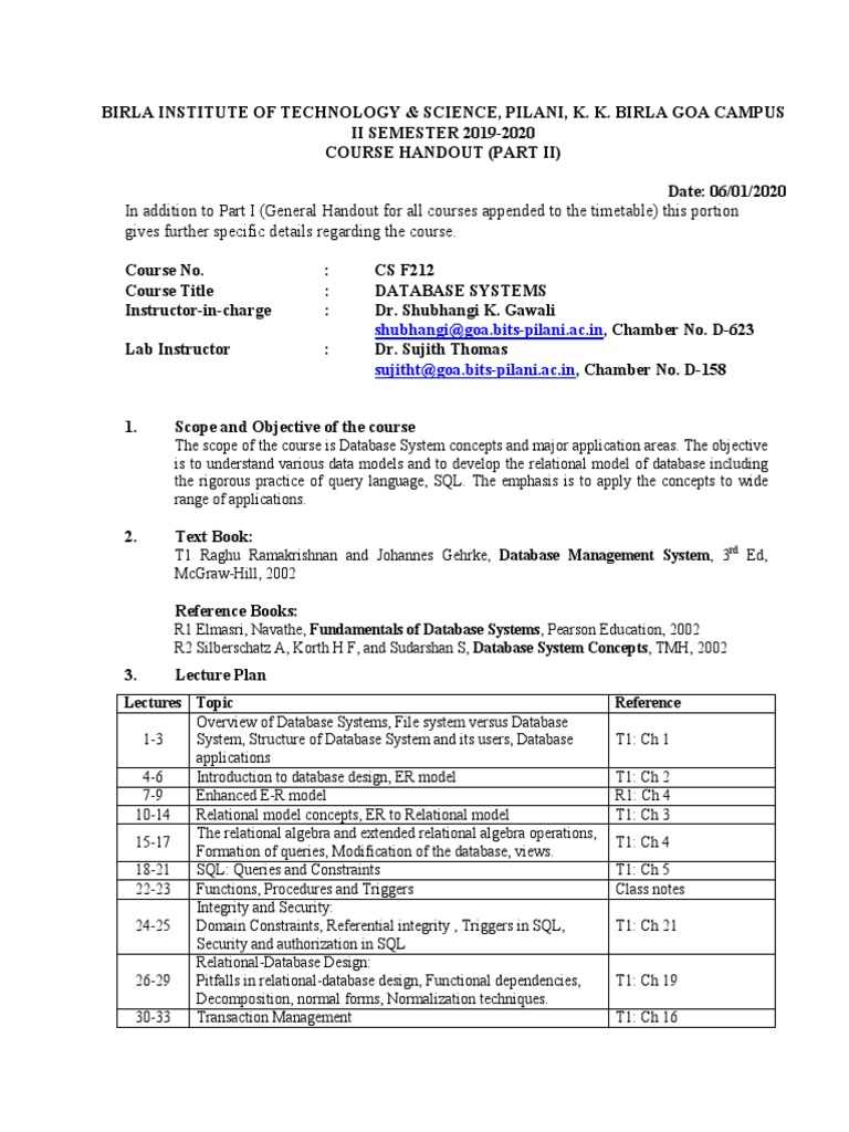 Handout CSF212 PDF | PDF | Data Model | Computer Data