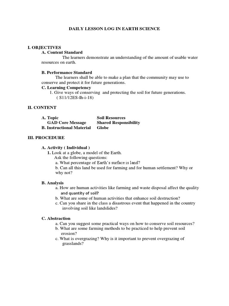 Earth Science 11 Soil Resources | PDF | Soil | Agriculture
