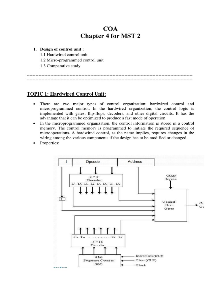 COA Chapter 4 Notes | PDF | Computer Science | Computer Engineering