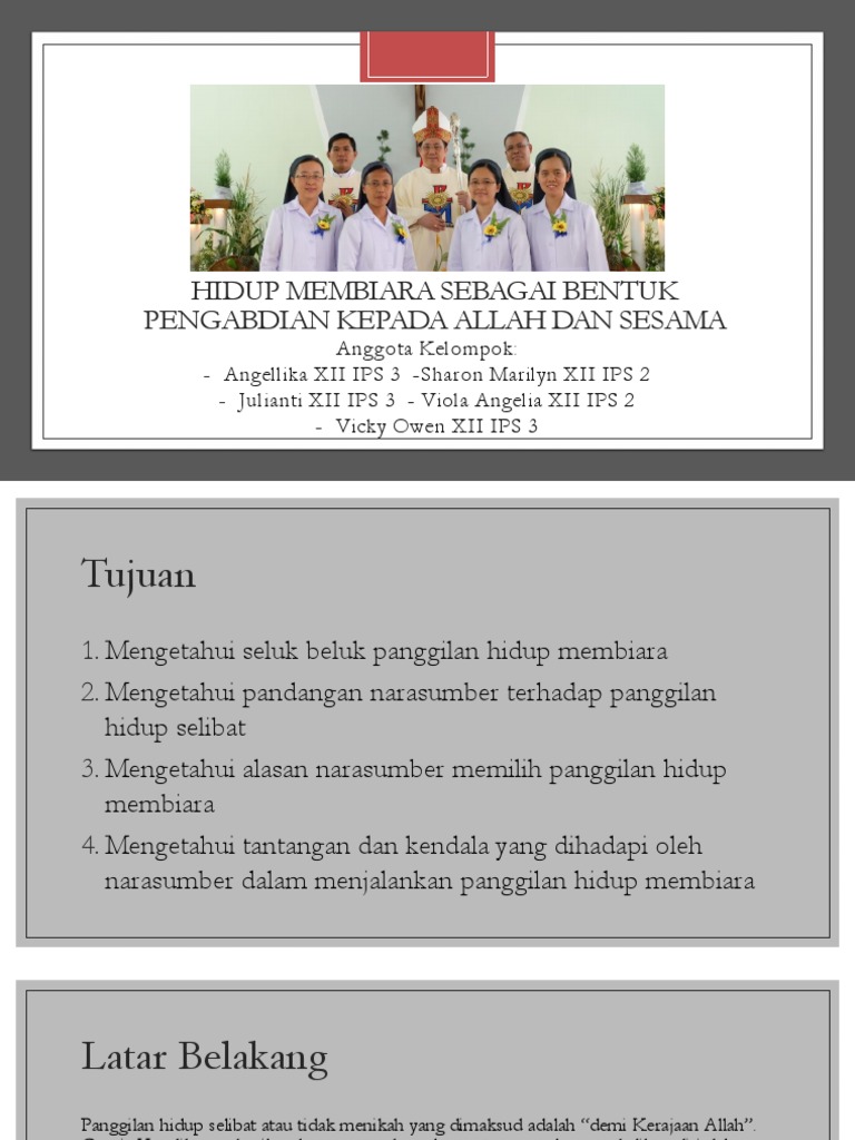 Wawancara Hidup Membiara Pastur Salvador Kelas 12 IPS 2 Dan 12 IPS 3 ...