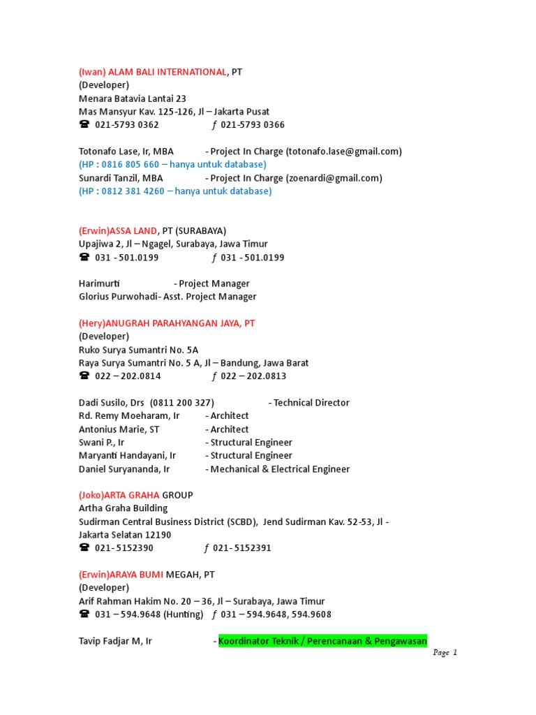 Owner Developer | PDF