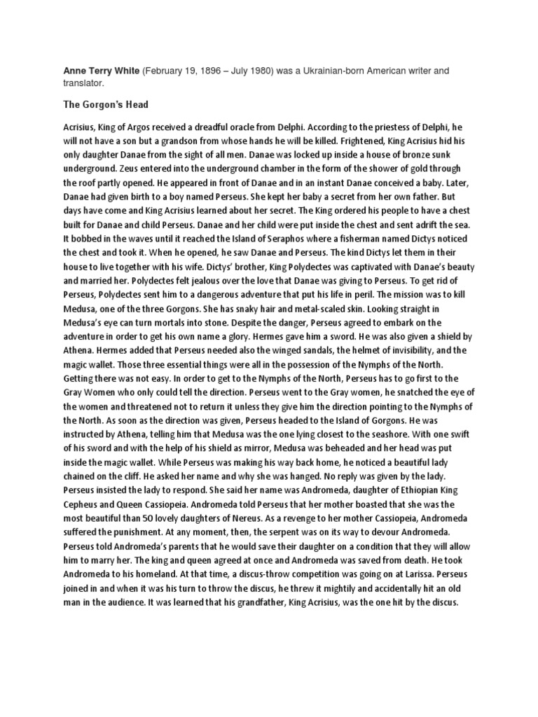 Anne Terry White | PDF | European Mythology | Greek Mythology