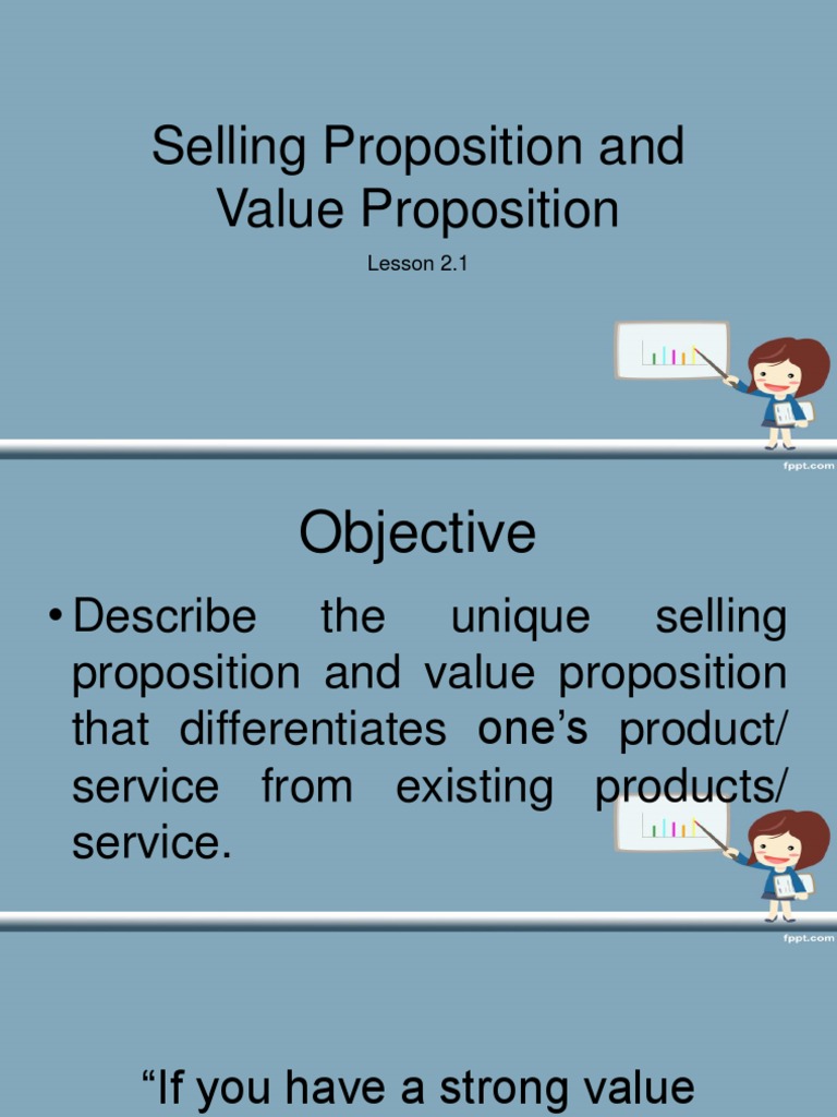 Developing Effective Unique Selling Propositions and Value Propositions ...