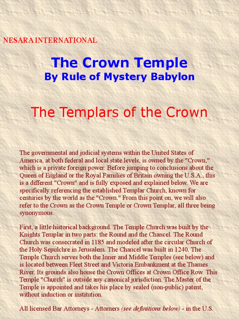 The Crown Temple | PDF | Book Of Enoch | Monarchy Of The United Kingdom