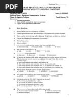 DBMS Important Questions Unit Wise | PDF | Pl/Sql | Databases