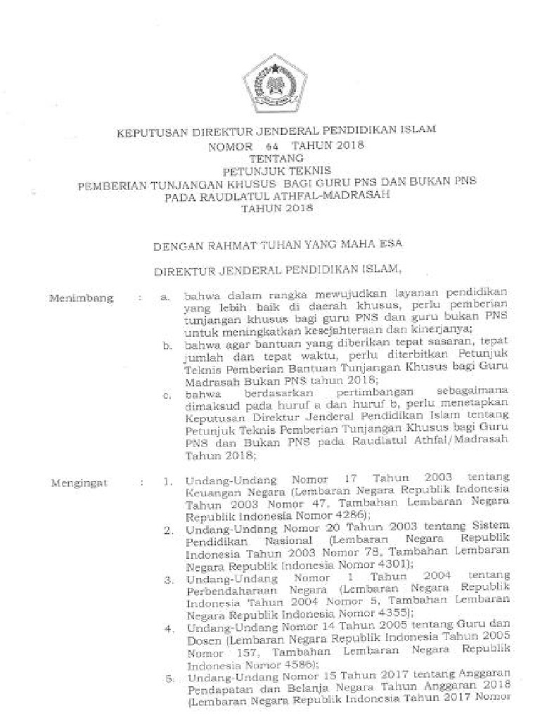 Lampiran Juknis Tunjangan 3T PDF | PDF