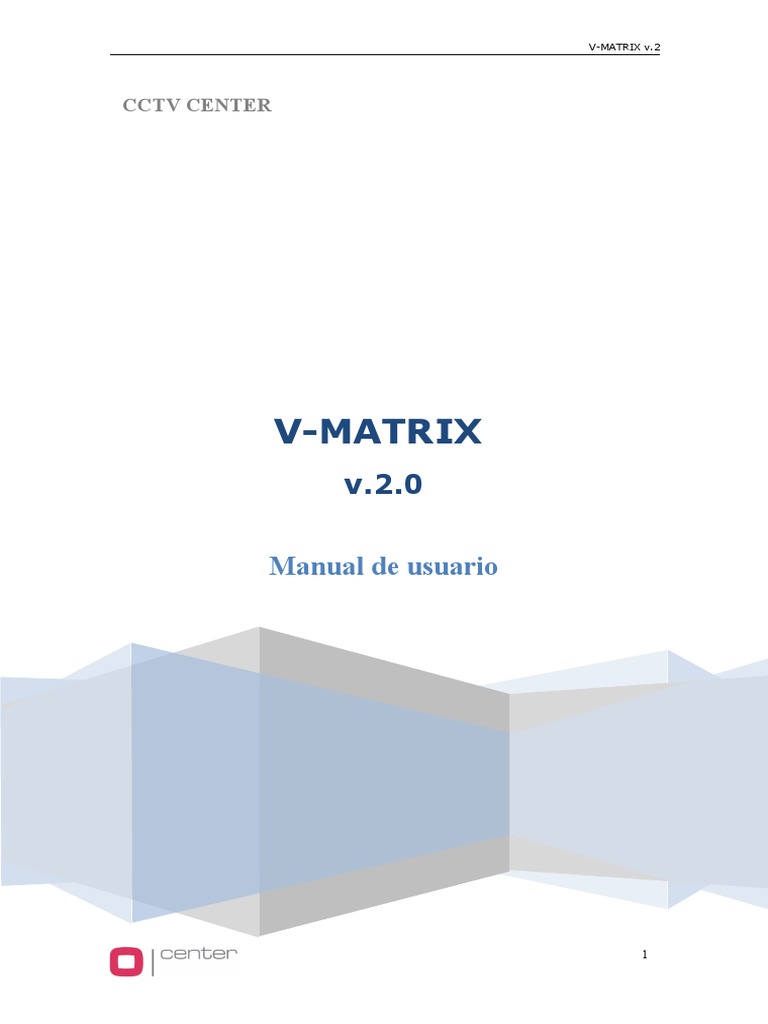 V-MATRIX Manual Esp | PDF | Ventana (informática) | Programa de computadora