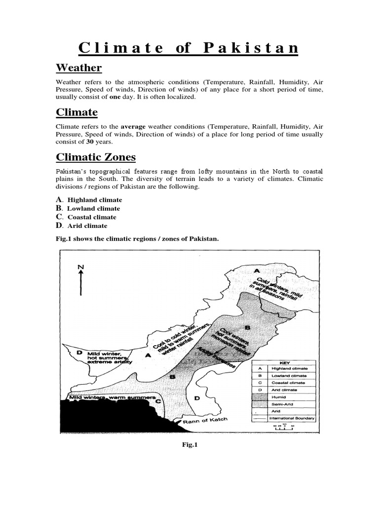 Climate and Weather Patterns of Pakistan | PDF | Rain | Tropical Cyclones