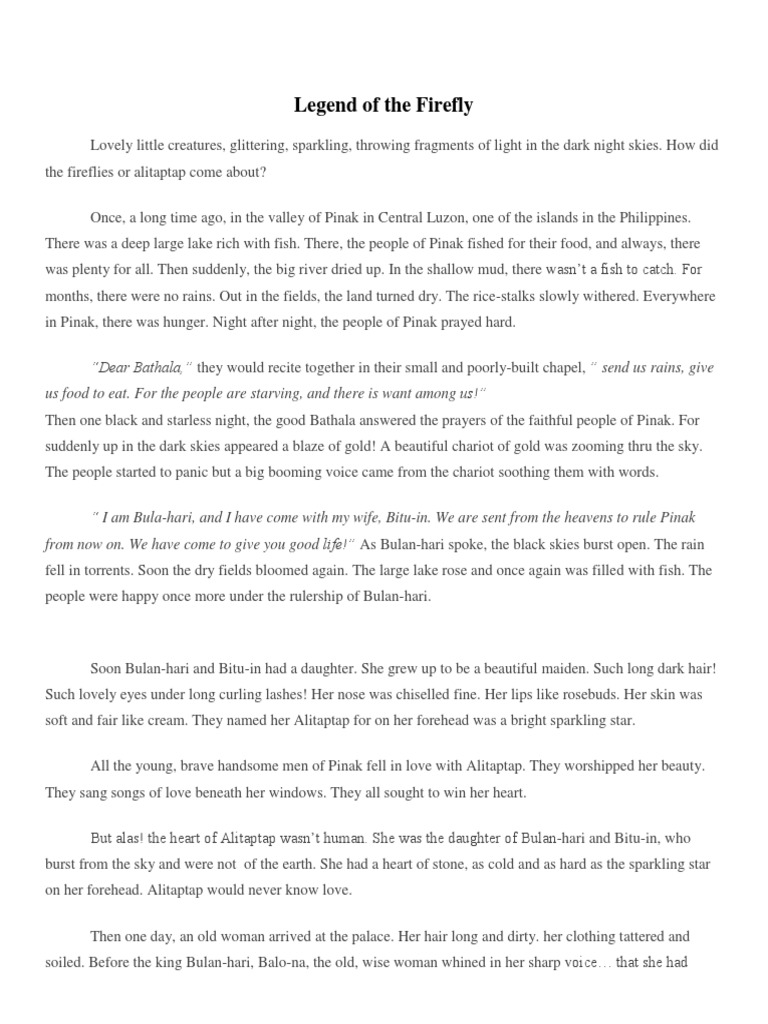 Legend of The Firefly | PDF | Nature