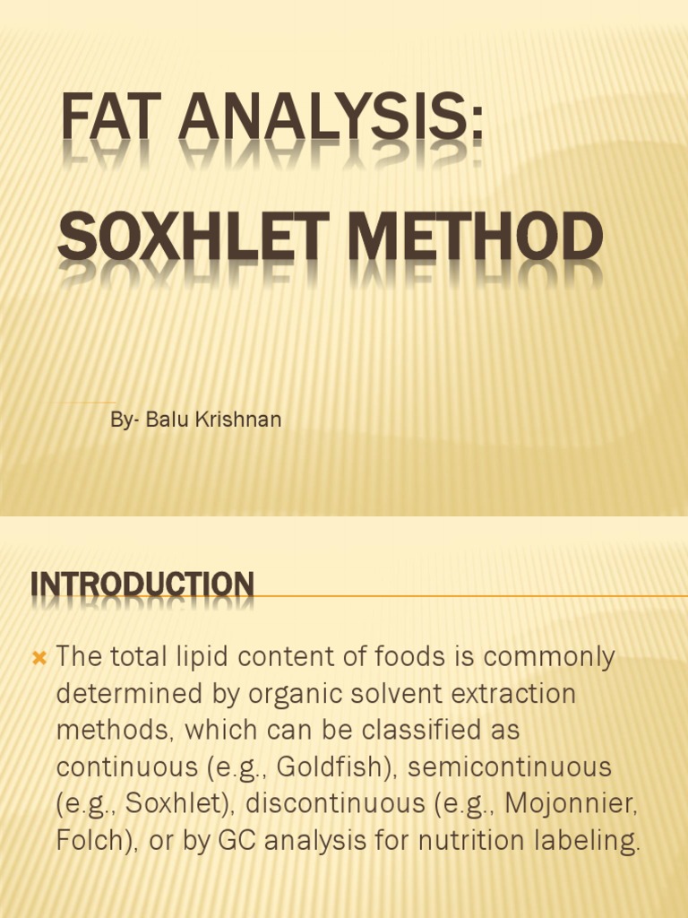 Fat Analysis | PDF | Chemical Substances | Physical Sciences