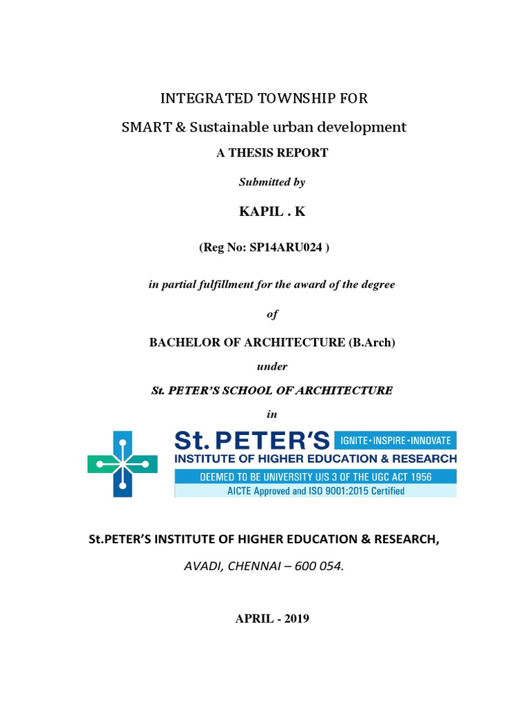 Integrated Townships for Sustainable Living | PDF | Urbanization ...