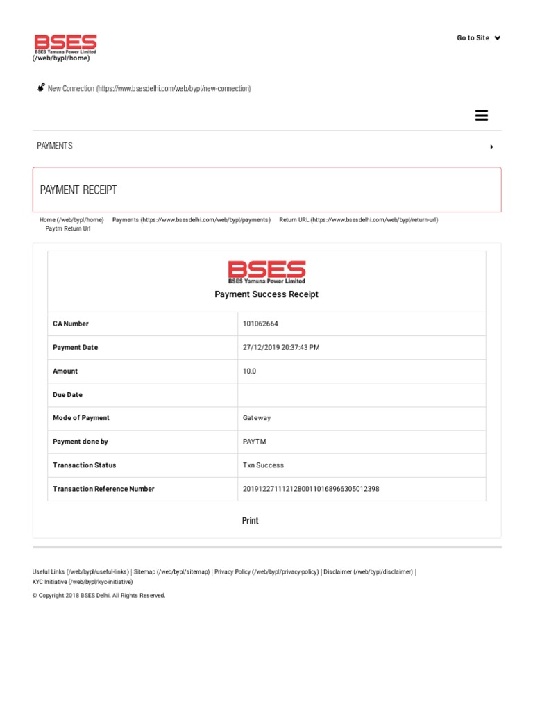 BSES Yamuna Power Limited | PDF