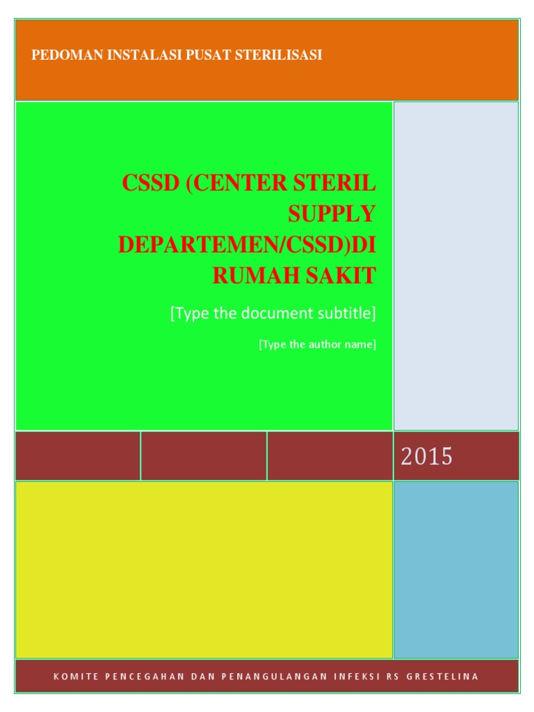 Buku Pedoman CSSD | PDF